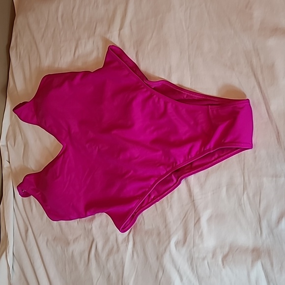 Ta3 | Swim | Ta3 Swim Hi Cut Plungey In Hot Pink Nwot Szxl | Poshmark